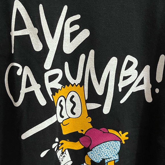 the Simpson’s | Shirts | Aye Carumba Bart Simpson Mens Graphic Tee Size ...